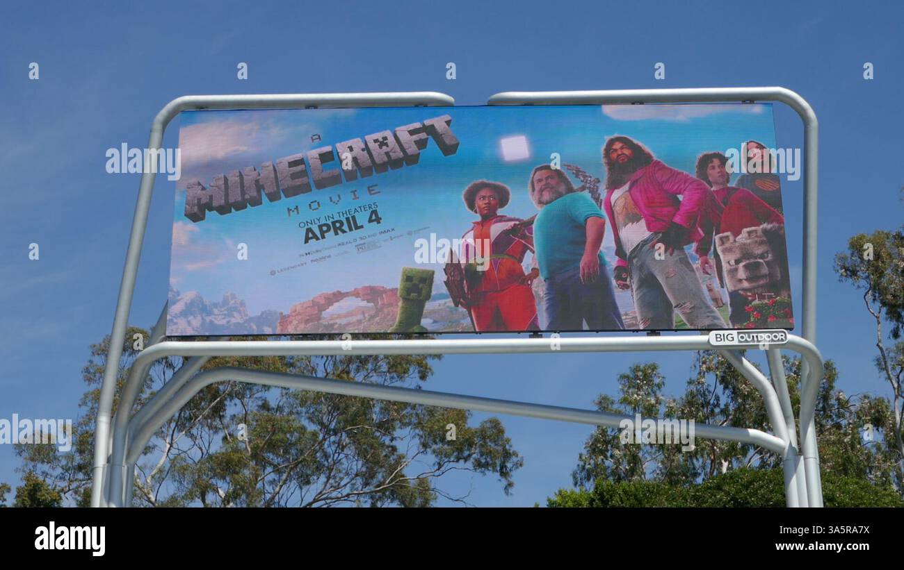 Los Angeles, California, USA 22nd March 2025 A Minecraft Movie ...