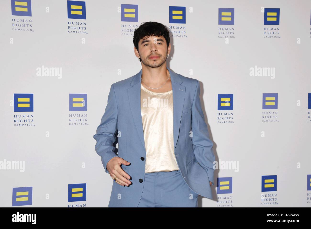 LOS ANGELES, CALIFORNIA - MARCH 22: David Archuleta attends the Human ...