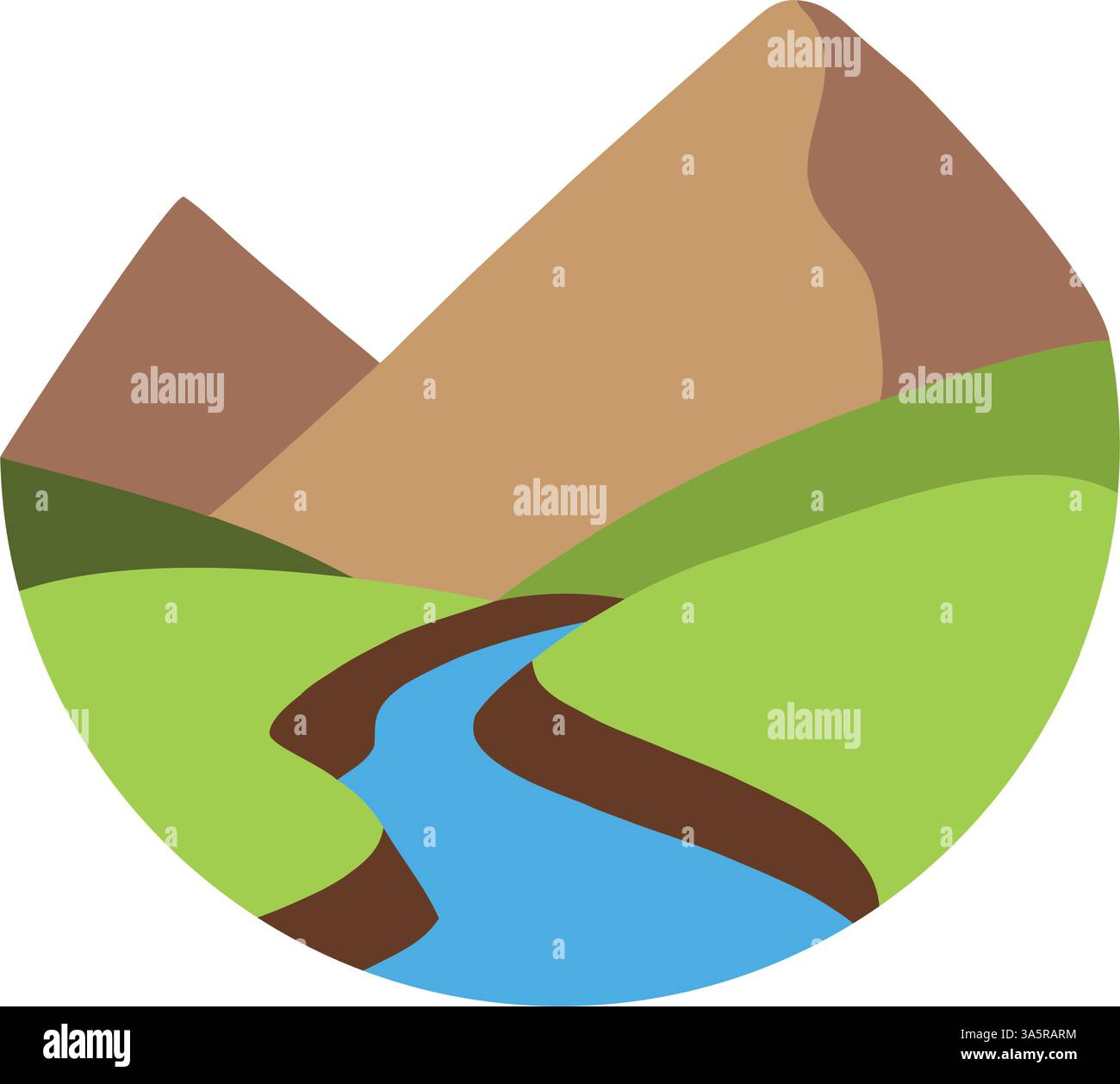 Reflection valley Cut Out Stock Images & Pictures - Alamy