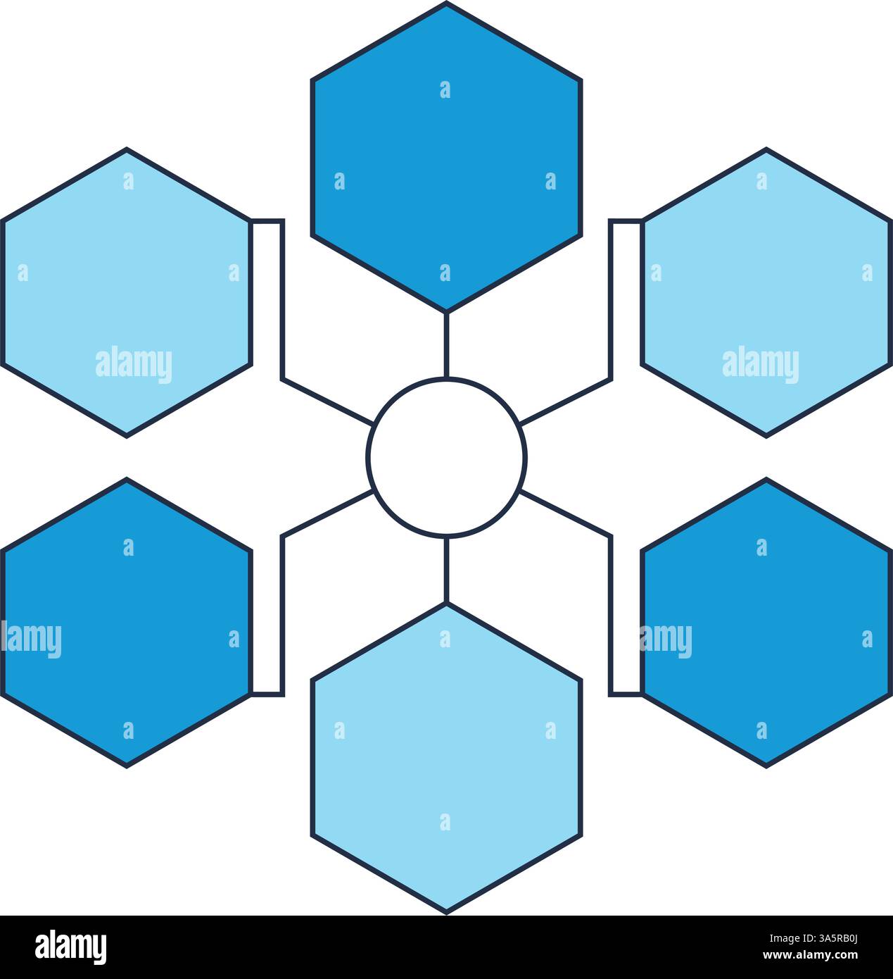 peta minda hexagonal Stock Vector Image & Art - Alamy