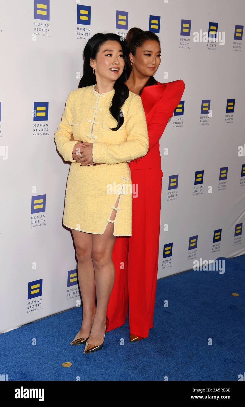 LOS ANGELES, CALIFORNIA - MARCH 22: Sherry Cola and Honoree Ashley Park ...