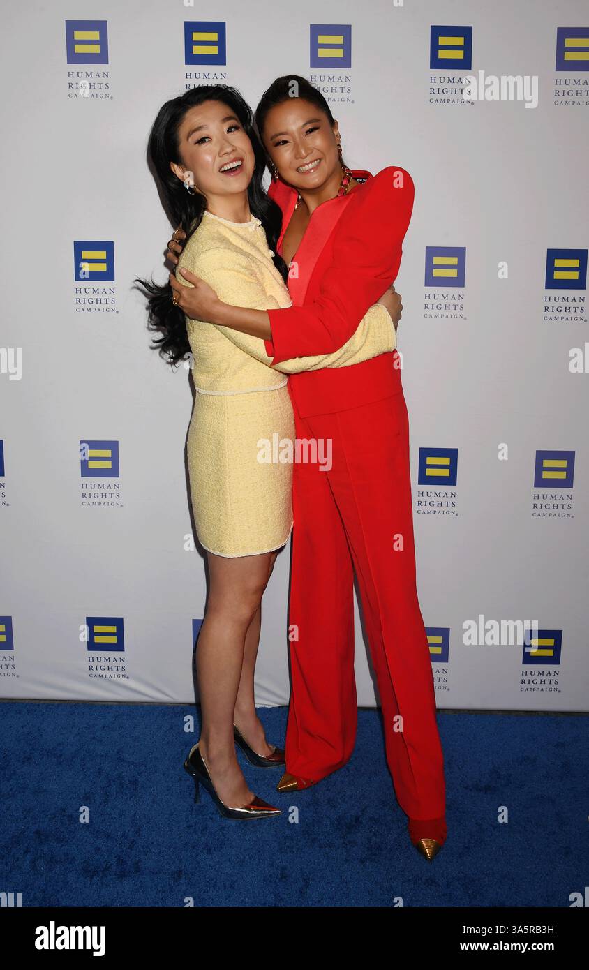 LOS ANGELES, CALIFORNIA - MARCH 22: Sherry Cola and Honoree Ashley Park ...