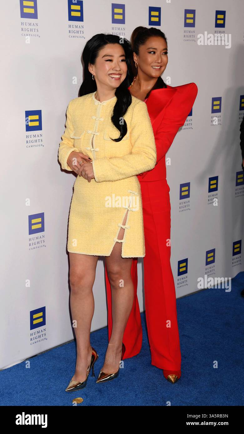 LOS ANGELES, CALIFORNIA - MARCH 22: Sherry Cola and Honoree Ashley Park ...