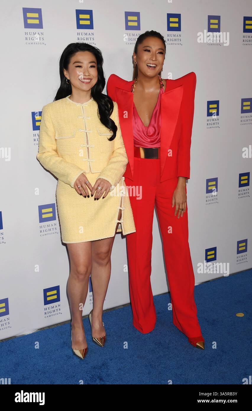 LOS ANGELES, CALIFORNIA - MARCH 22: Sherry Cola and Honoree Ashley Park ...