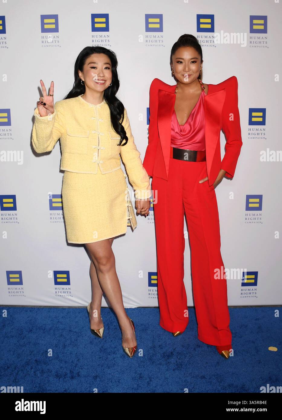 LOS ANGELES, CALIFORNIA - MARCH 22: Sherry Cola and Honoree Ashley Park ...