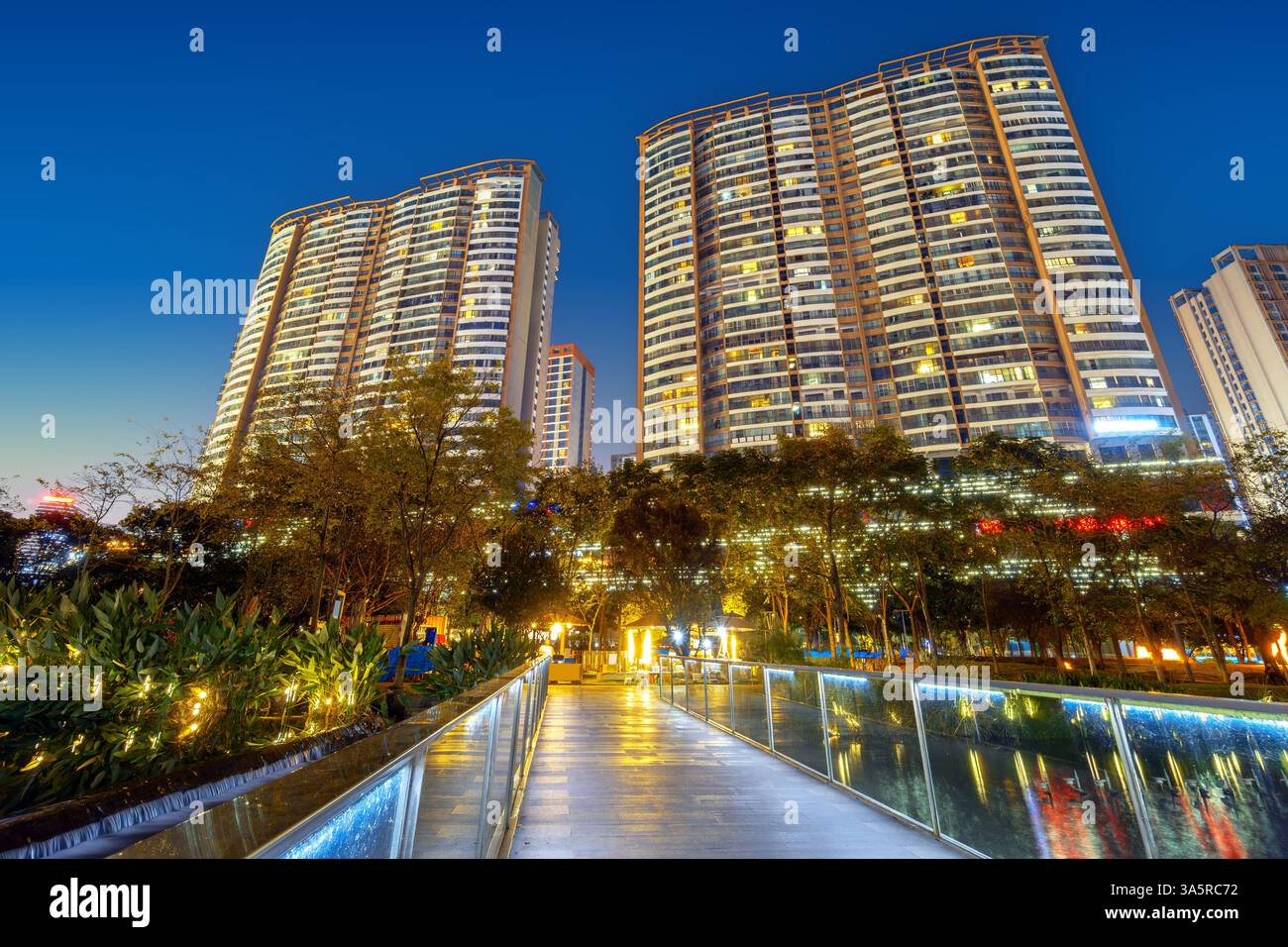 Night view of Xingyi city in Guizhou, China Stock Photo - Alamy