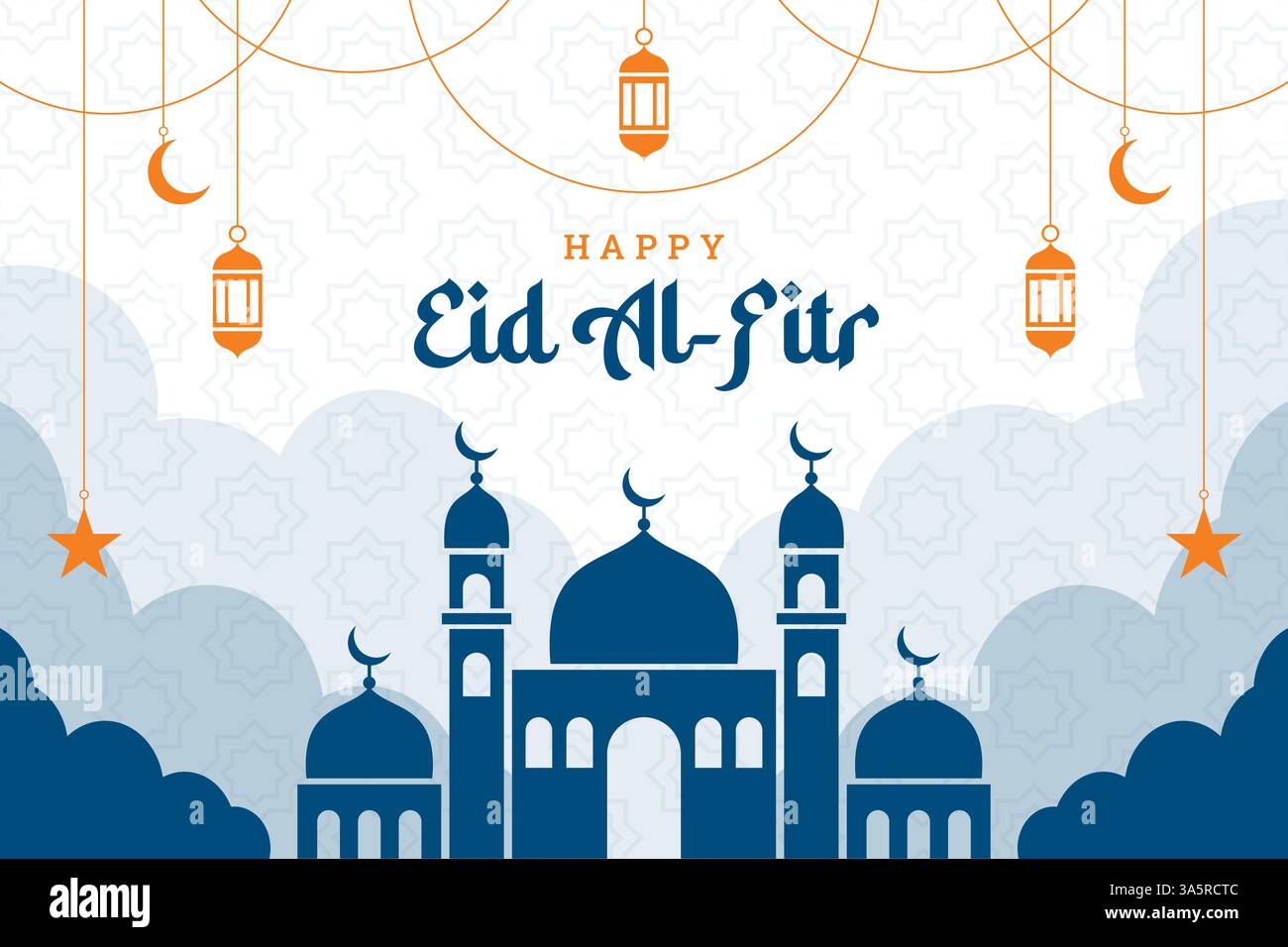 Eid al fitr flat design background Stock Vector Image & Art - Alamy