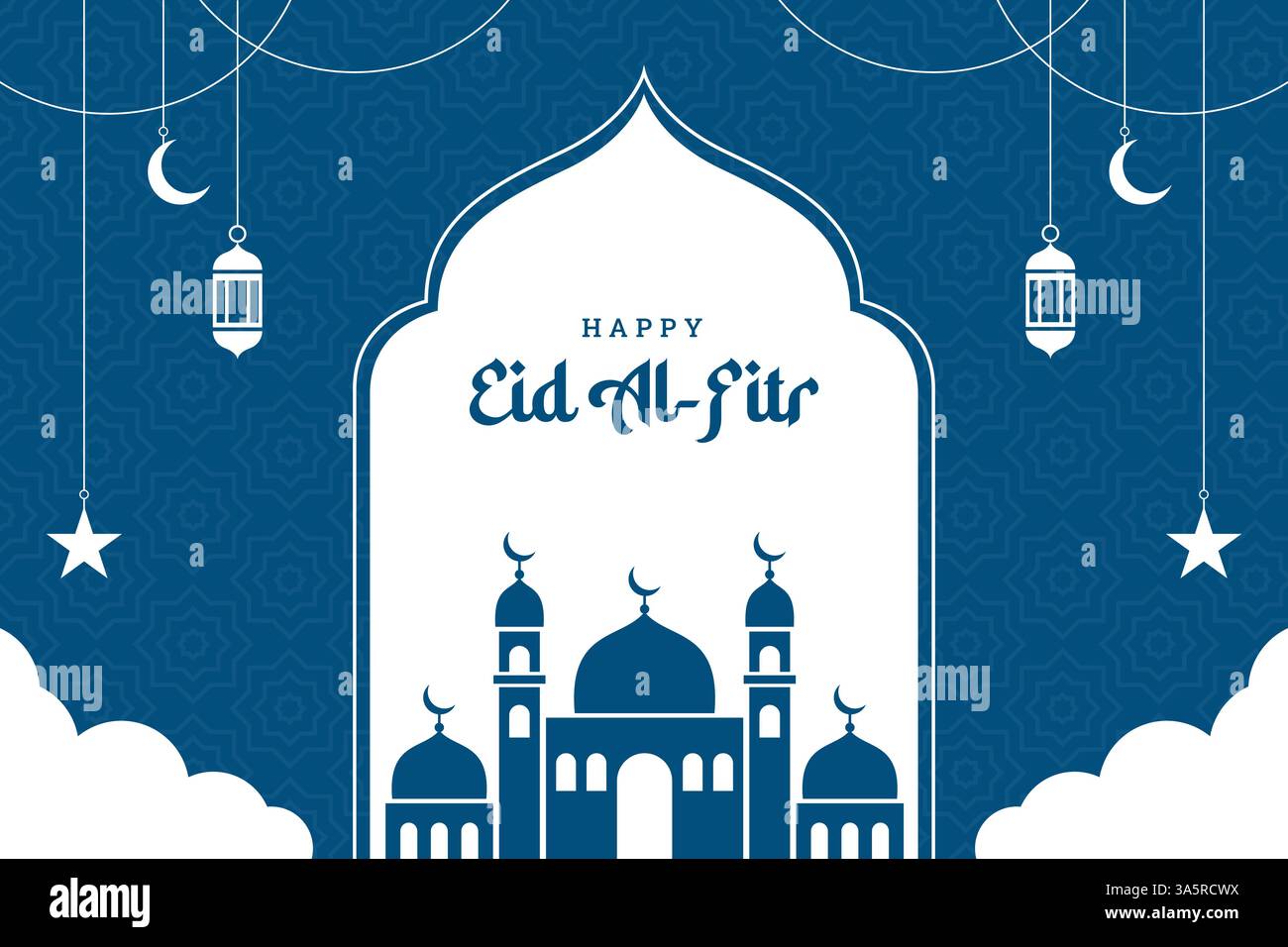 Eid al fitr flat design background Stock Vector Image & Art - Alamy