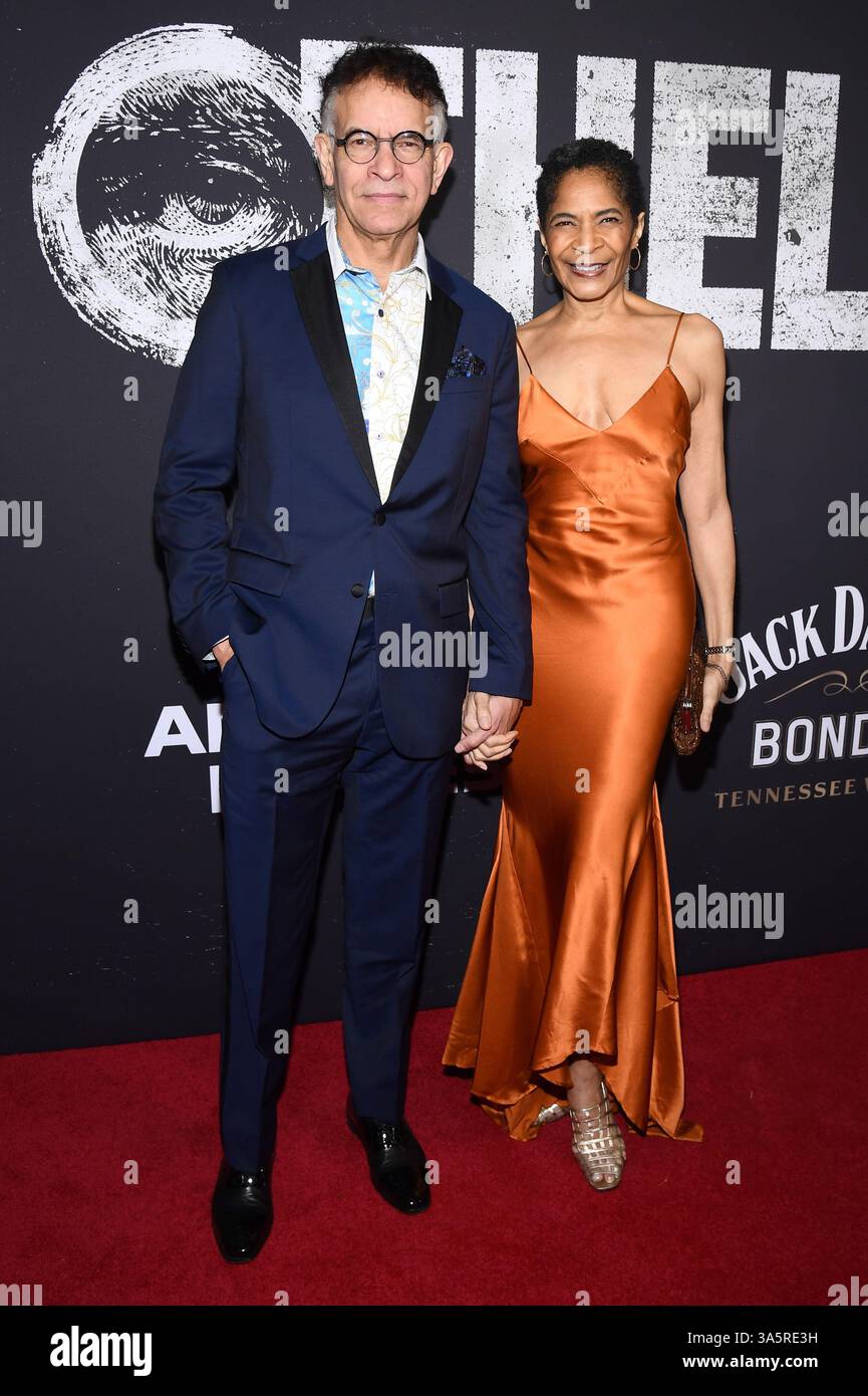 (L-R) Brian Stokes Mitchell and Allyson Tucker attend 'Othello' on ...