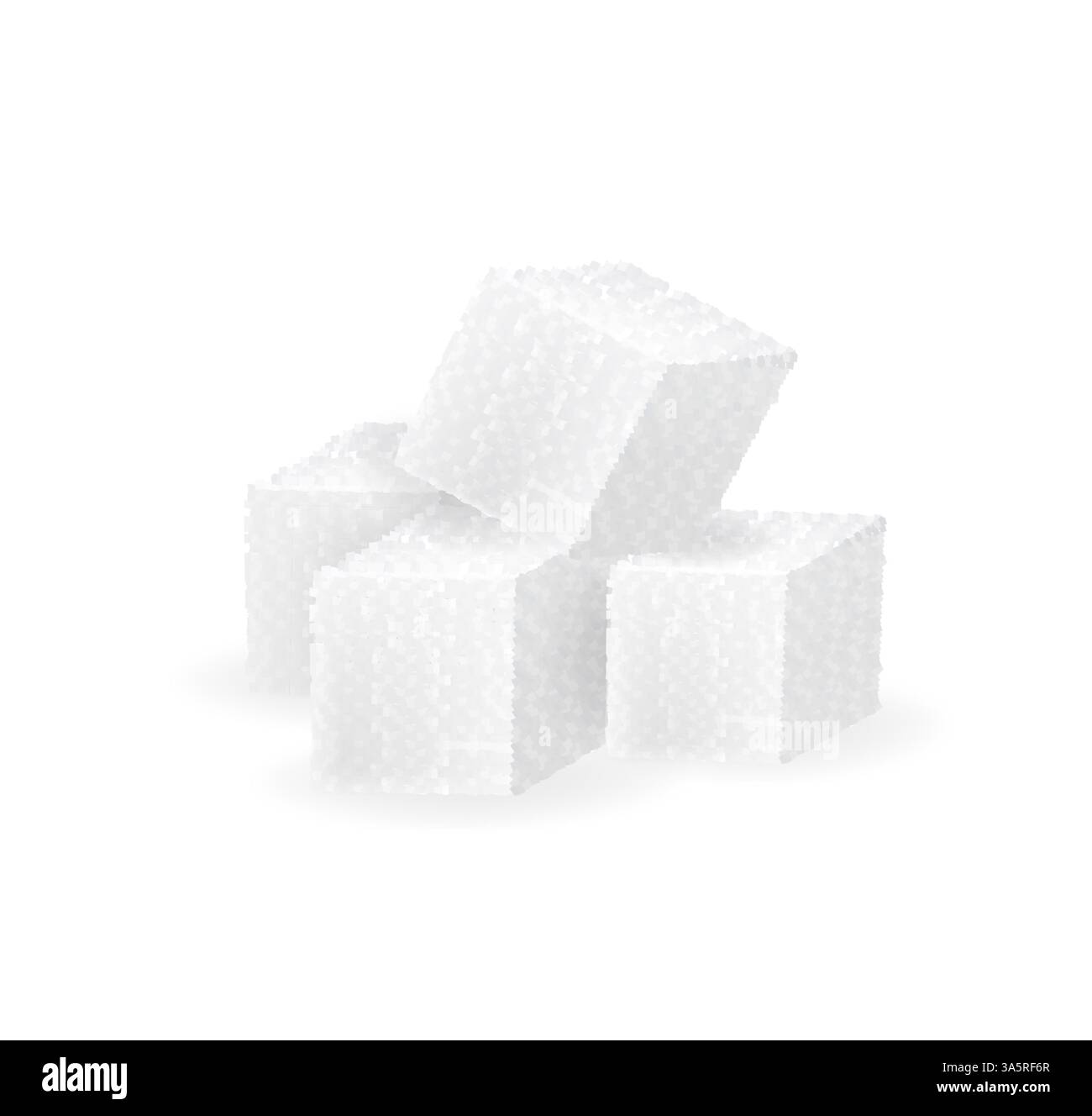 Sugar cubes, great design for any purposes. Abstract background. 3d ...