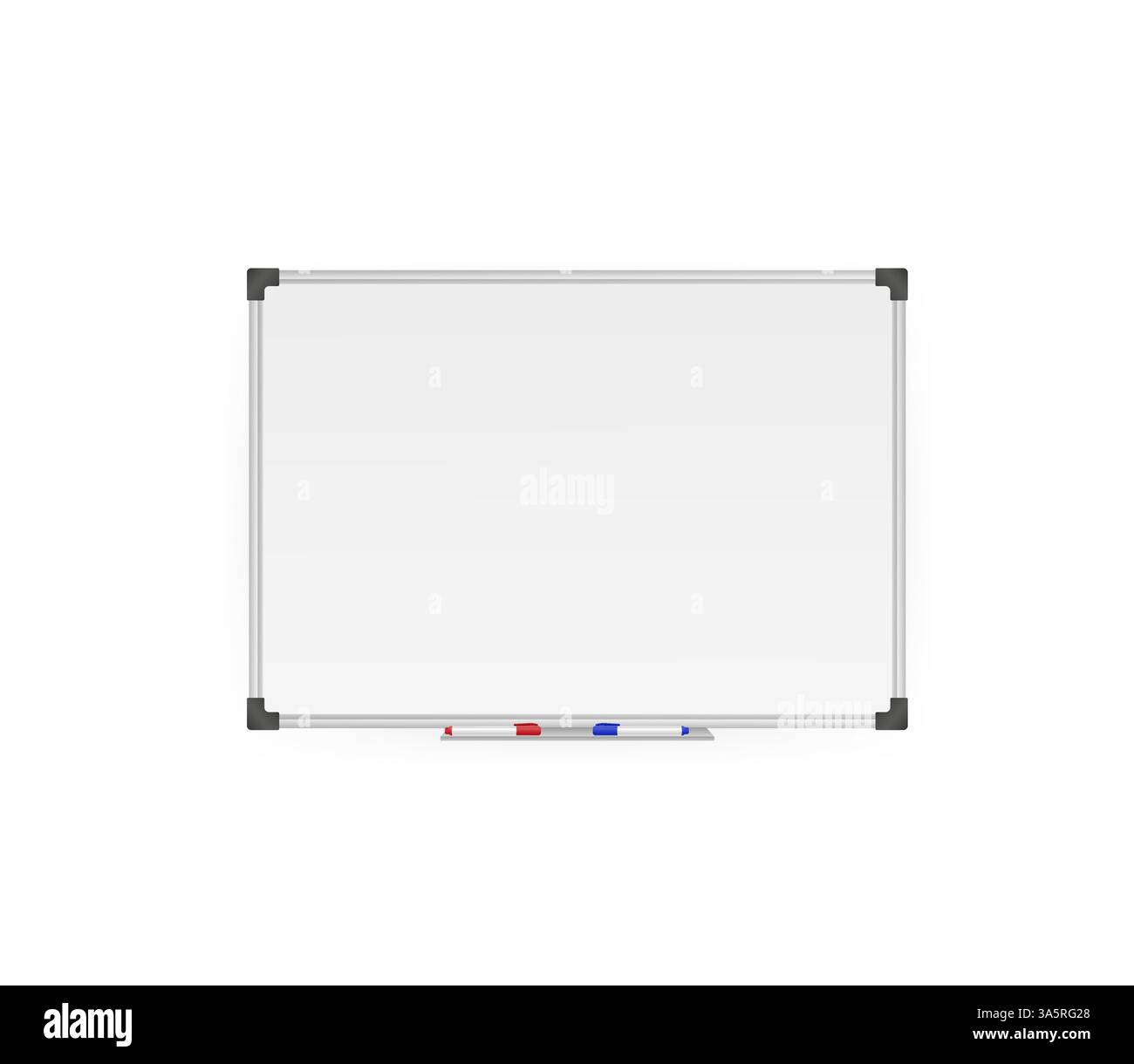 Modern template. Flat whiteboard. Blank screen isolated. Flat vector ...