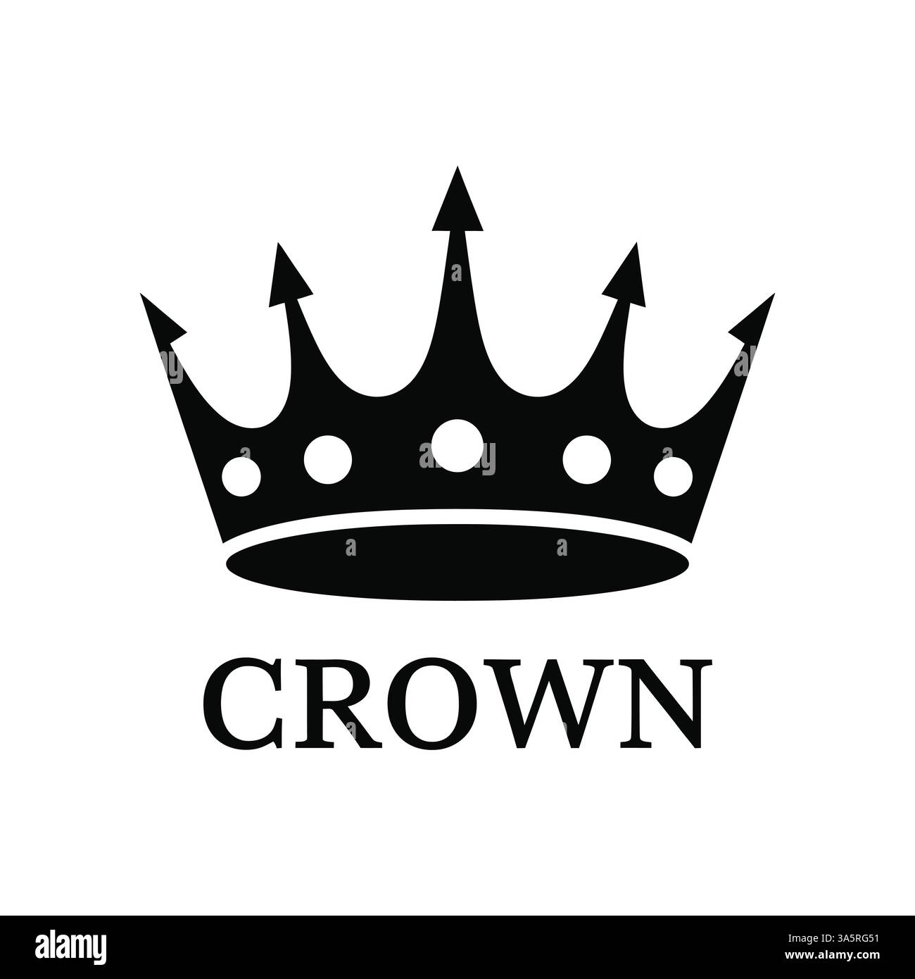 Symbolic crown logo Stock Vector Images - Alamy