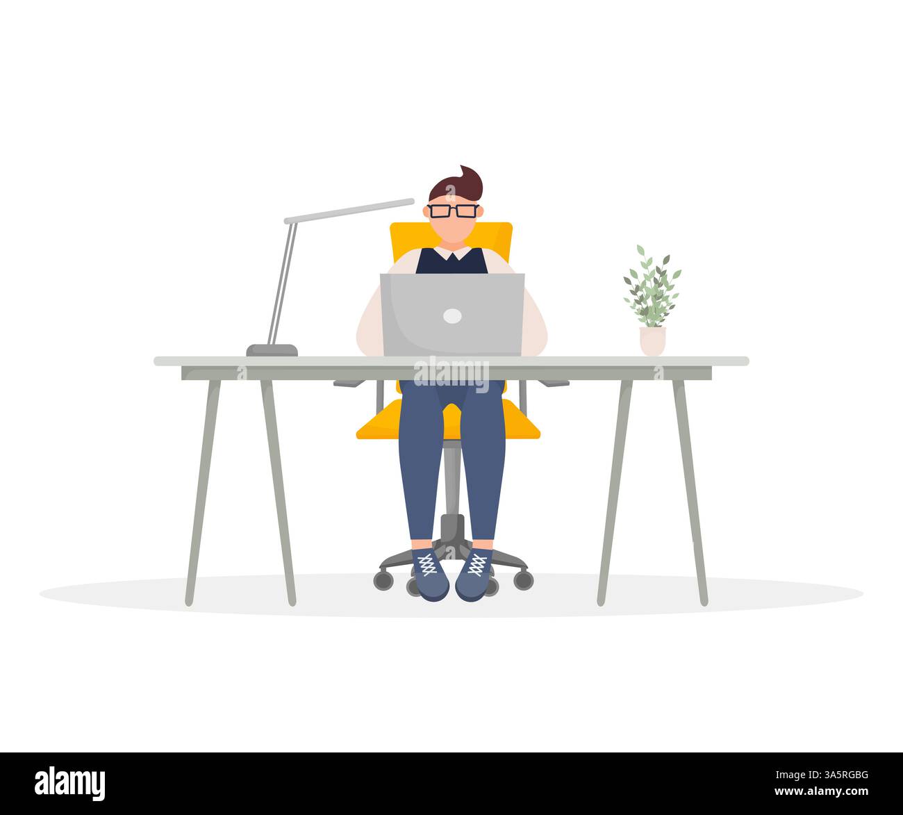 Exhausted man woman sitting Stock Vector Images - Alamy