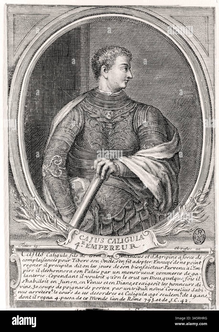Portrait of Caius Caesar Germanicus, Caligula (12 - 41), Roman Emperor ...
