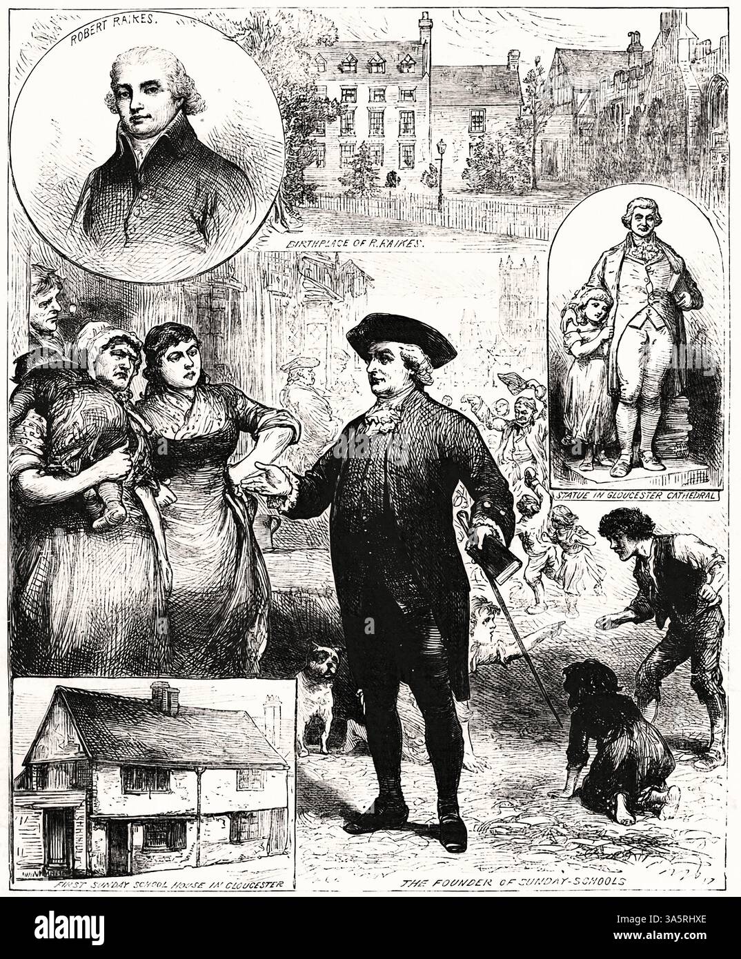 Portrait of Robert Raikes (1735-1811) English philanthropist and ...