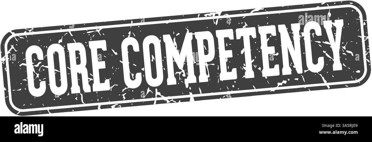 core competency stamp. core competency rectangular sign isolated on ...