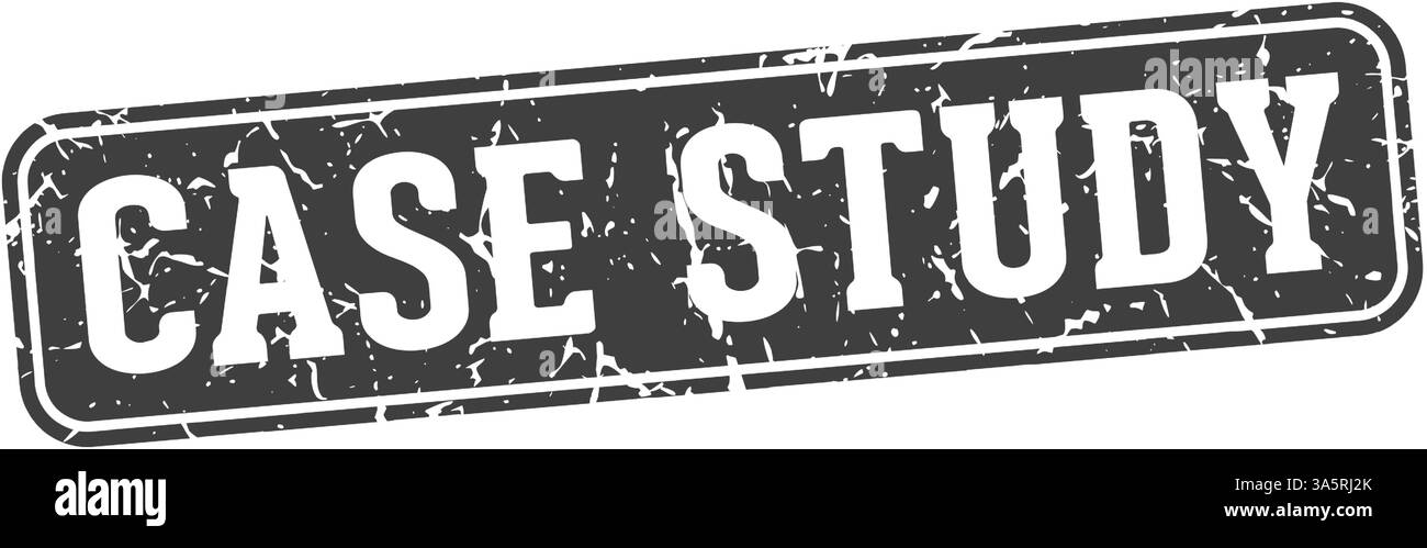 case study stamp. case study rectangular sign isolated on transparent ...