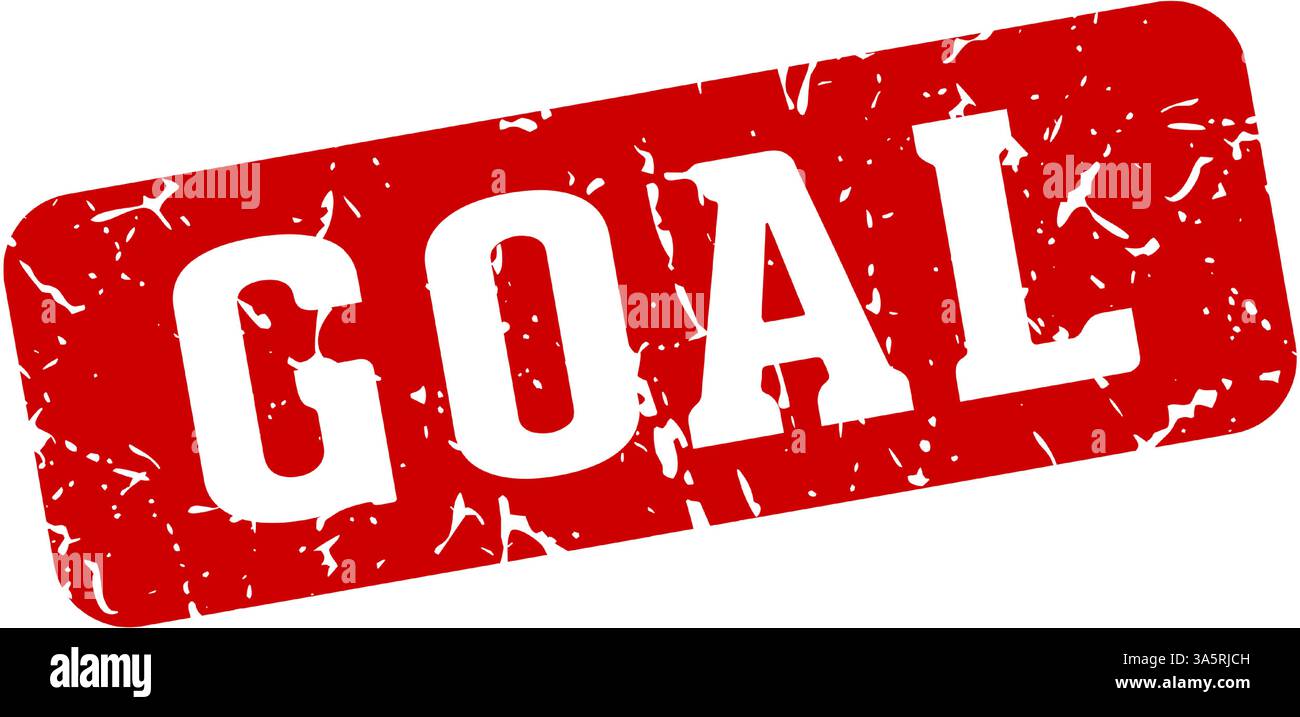 goal stamp. goal rectangular sign isolated on transparent background ...