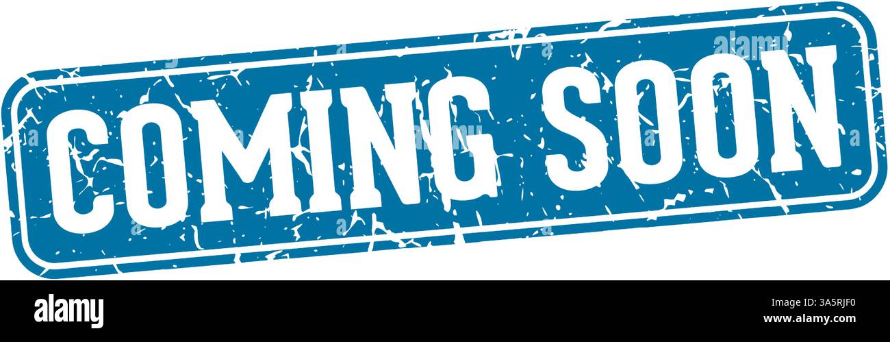 coming soon stamp. coming soon rectangular sign isolated on transparent ...