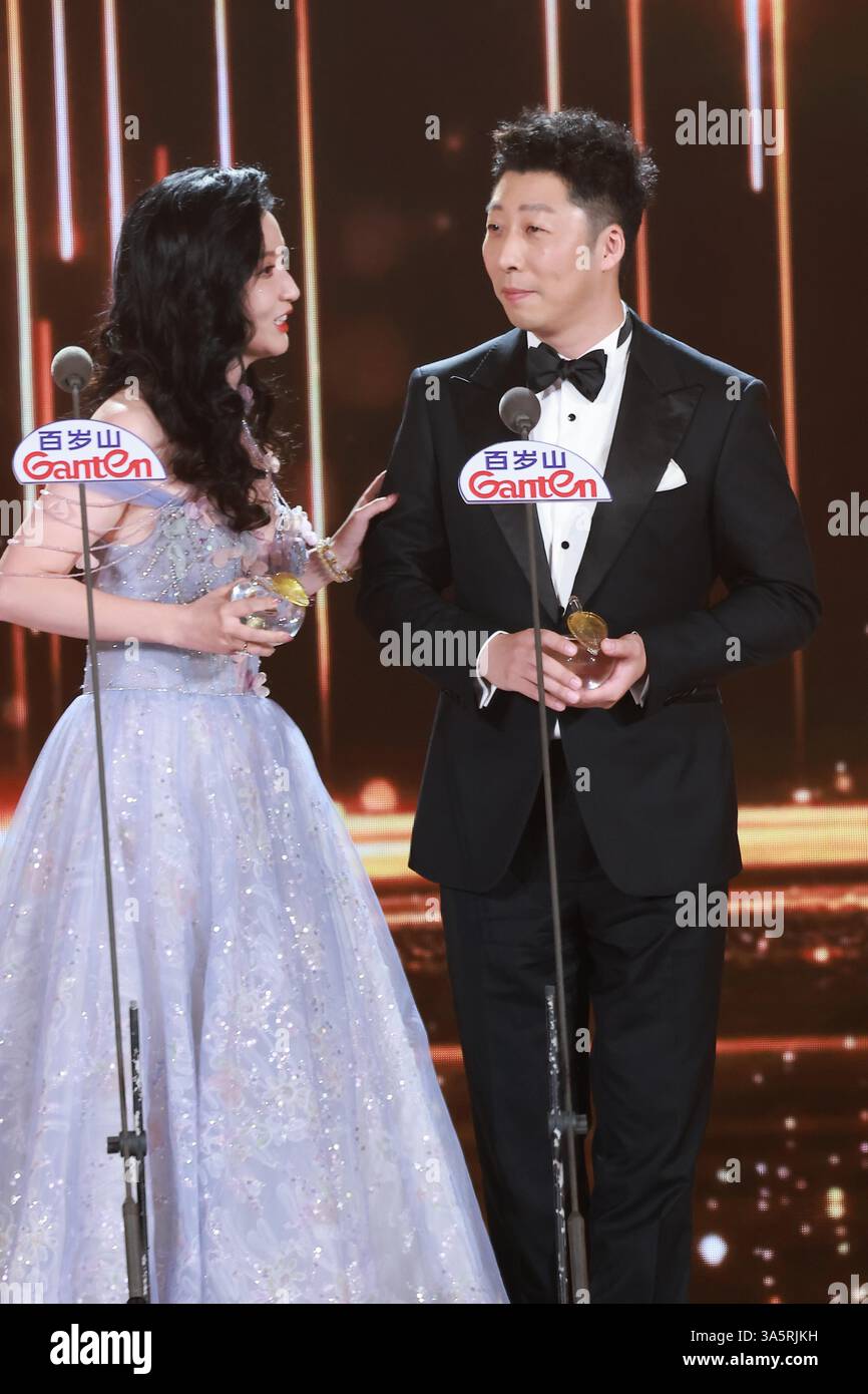 Chinese actress and beauty pageant titleholder Alina Zhang attends the ...