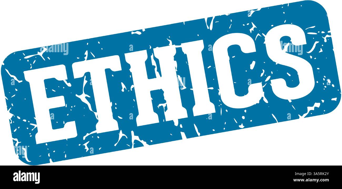 ethics stamp. ethics rectangular sign isolated on transparent ...