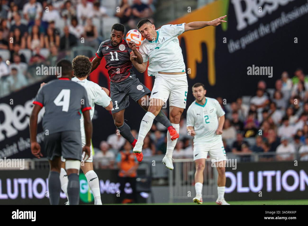 Auckland, New Zealand . 24th Mar, 2025. New Zealand's Michael Boxall ...