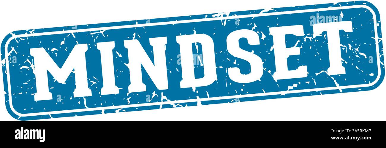 mindset stamp. mindset rectangular sign isolated on transparent ...