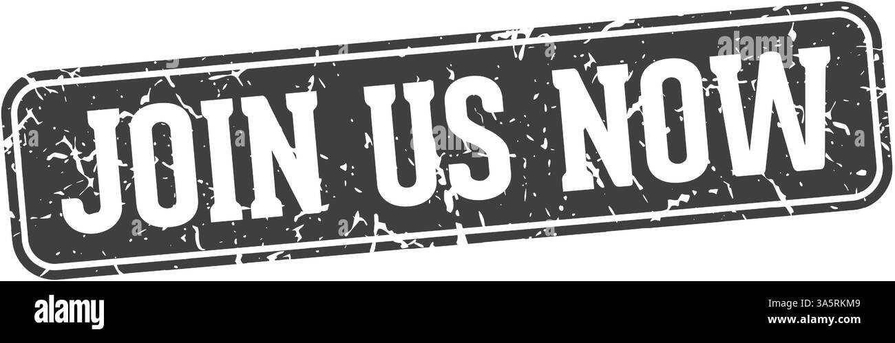 join us now stamp. join us now rectangular sign isolated on transparent ...