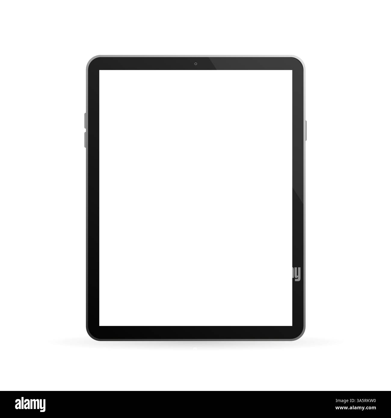 Modern button with black empty tablet on white background for mobile ...