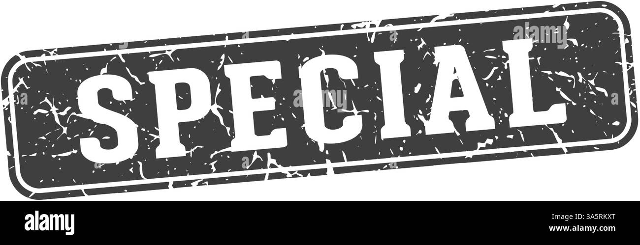 special stamp. special rectangular sign isolated on transparent ...