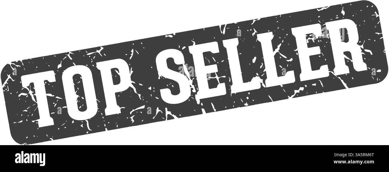 top seller stamp. top seller rectangular sign isolated on transparent ...