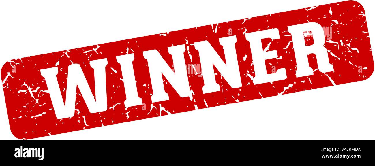 winner stamp. winner rectangular sign isolated on transparent ...