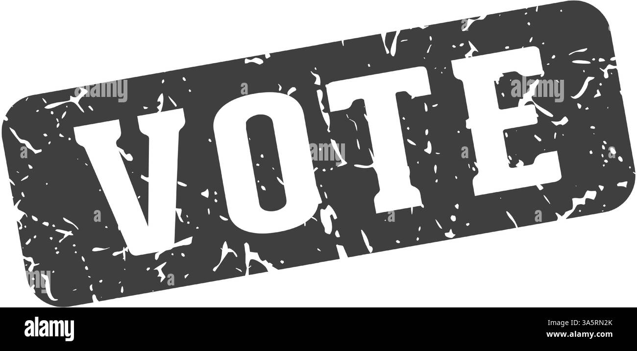 vote stamp. vote rectangular sign isolated on transparent background ...