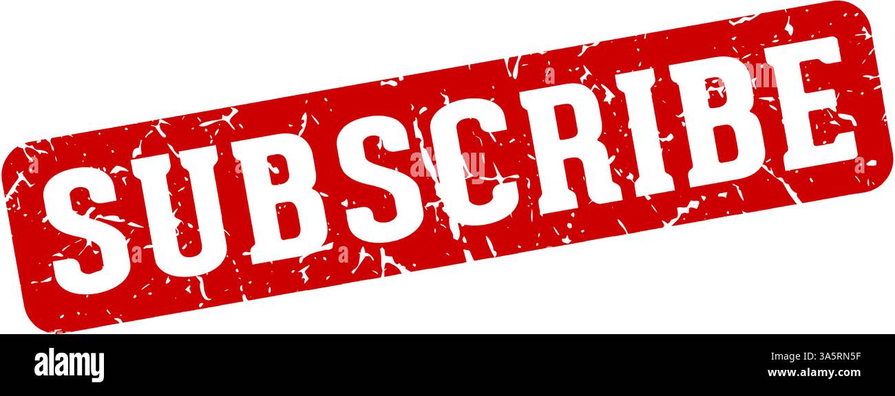 subscribe stamp. subscribe rectangular sign isolated on transparent ...