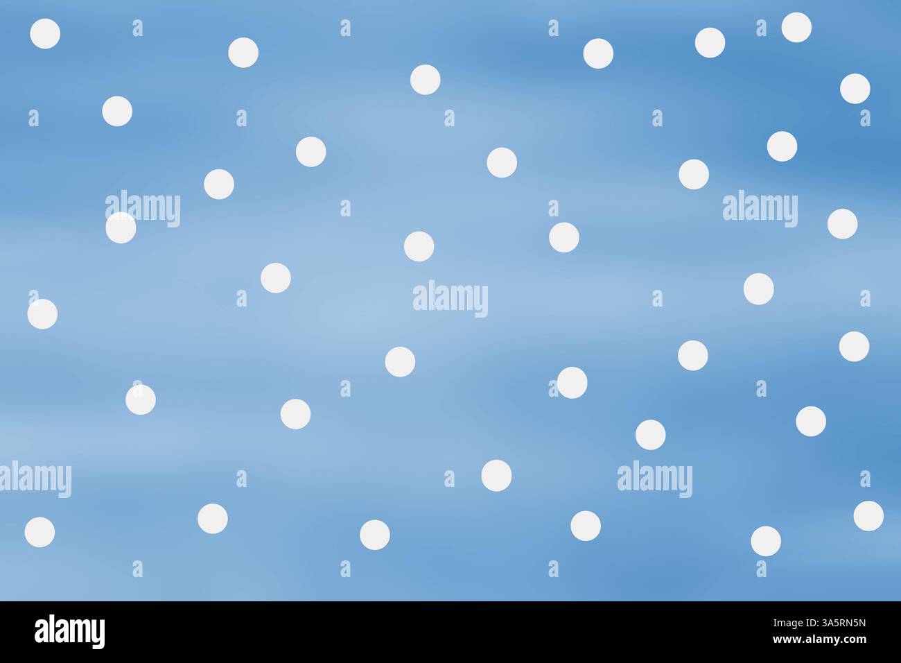 Playful pastel blue background featuring white polka dots with smooth ...