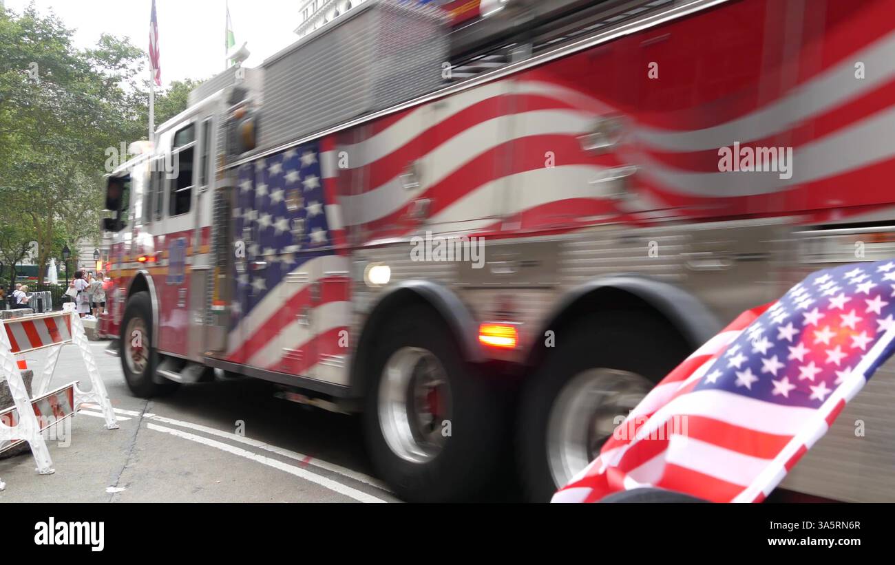 New York City, United States - 9 Sept 2023: NYFD car, USA fire ...