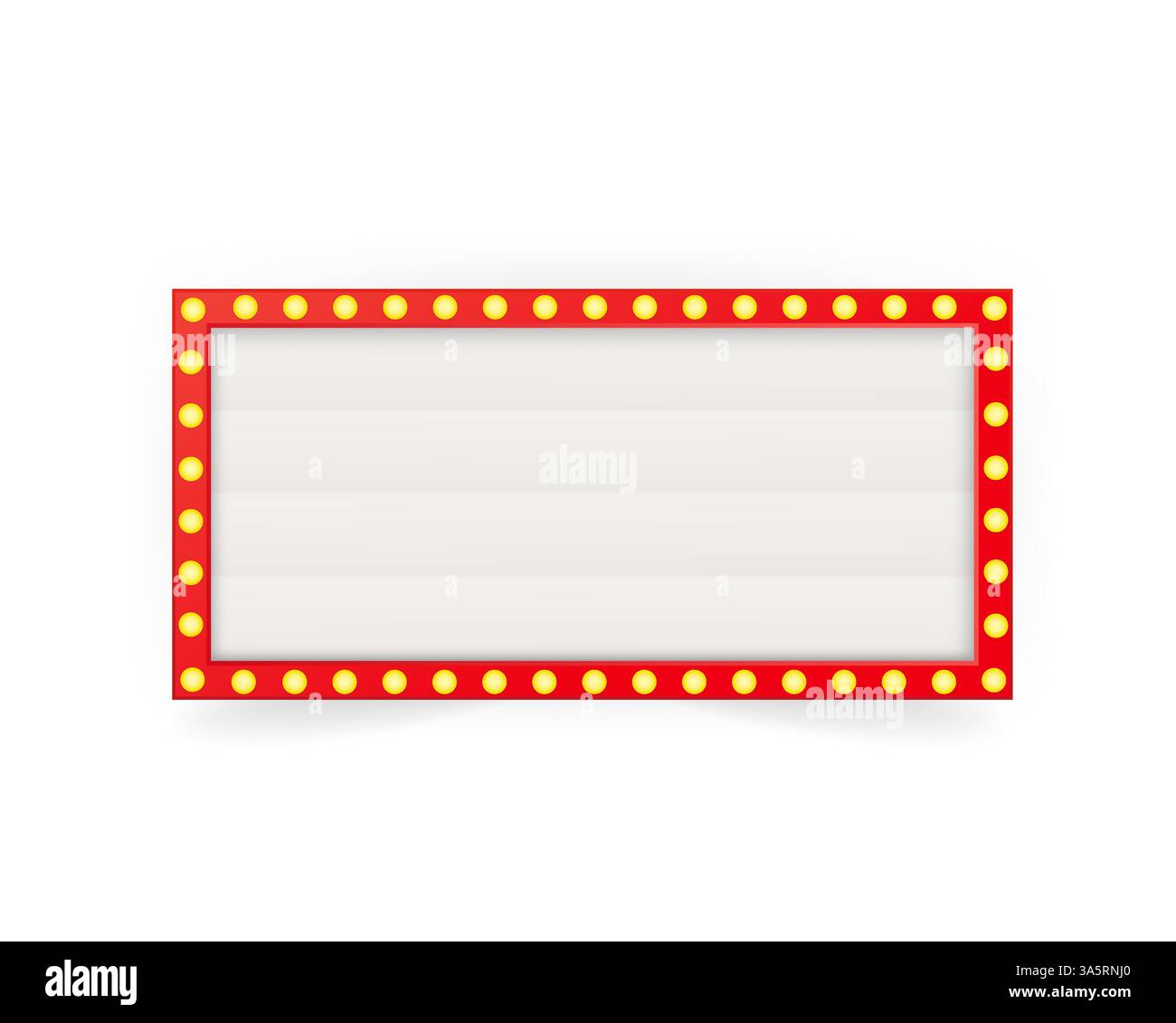Retro 3d advertising with retro lightbox on background for banner ...