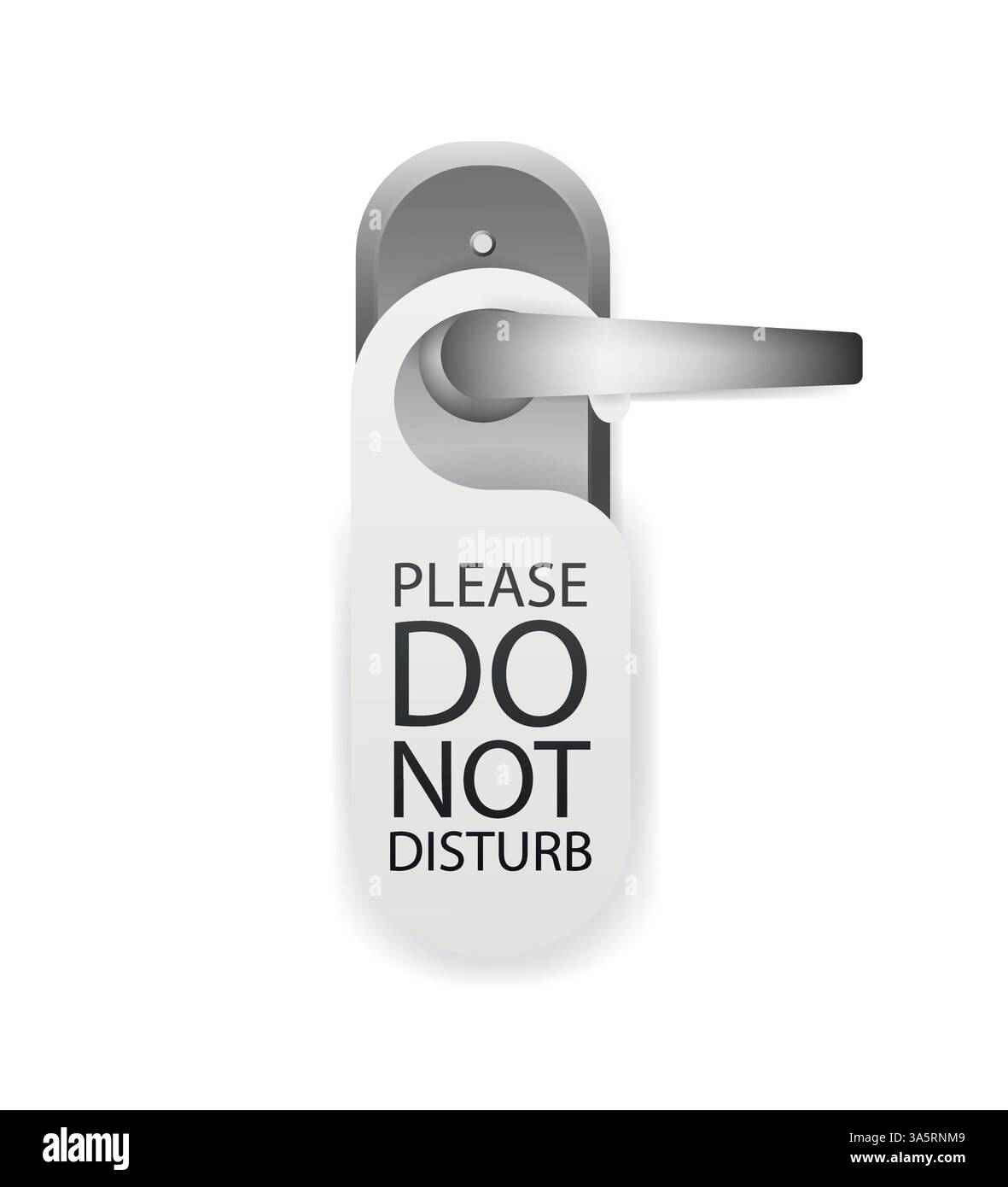 Please do not disturb sign on whte background. Vector illustration ...