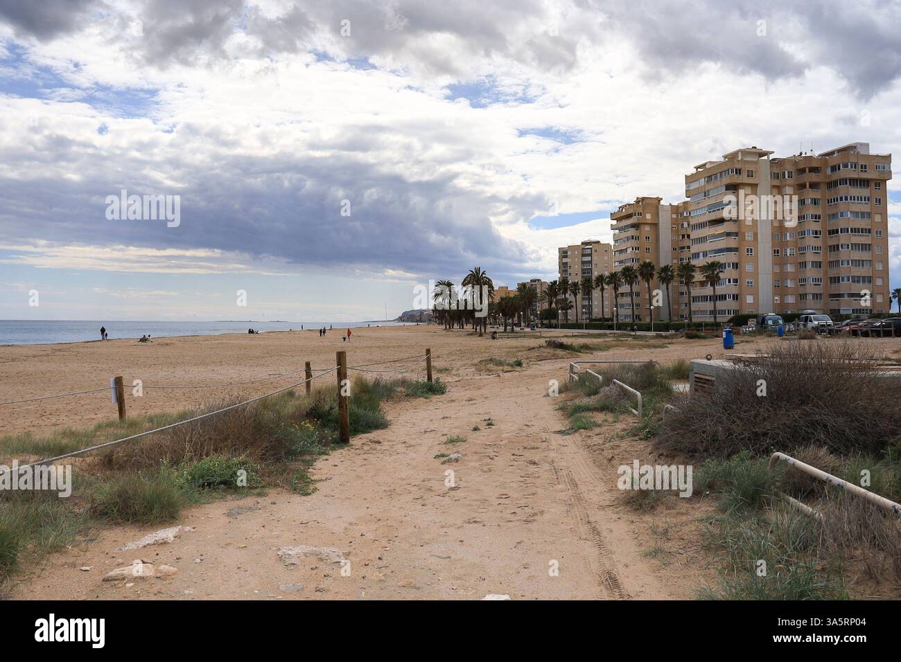 Urbanova, Alicante, Spain- March 15, 2025: Beautiful morning on the ...