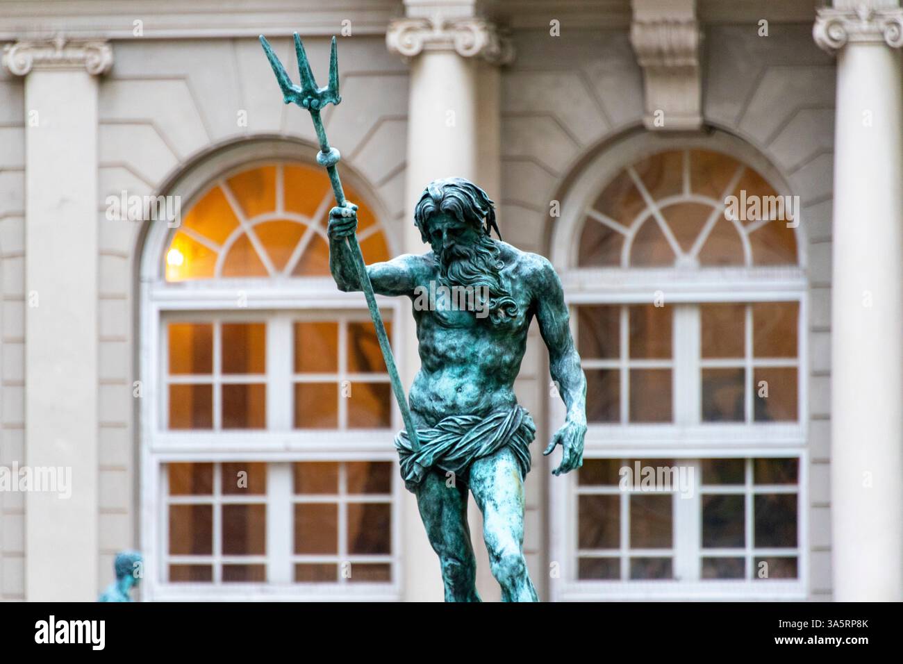 Neptune god statue museum hi-res stock photography and images - Alamy