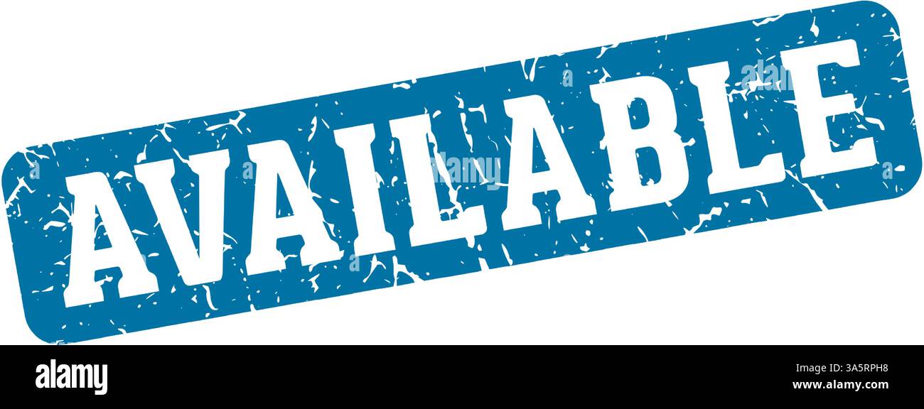 available stamp. available rectangular sign isolated on transparent ...