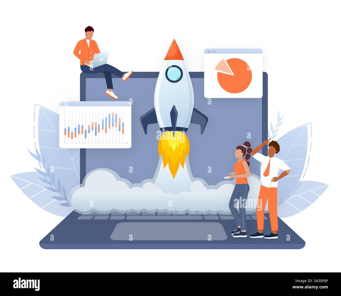 Startup new business project. Idea through planning and strategy, time management, realization ...