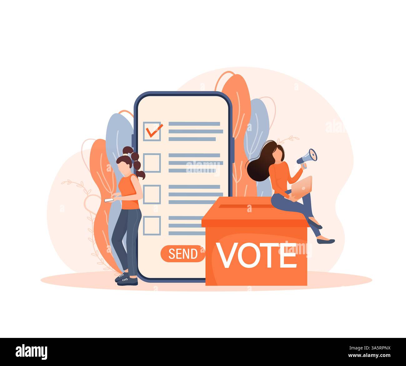 Cartoon icon. Cartoon character. Flat vote people for concept design ...