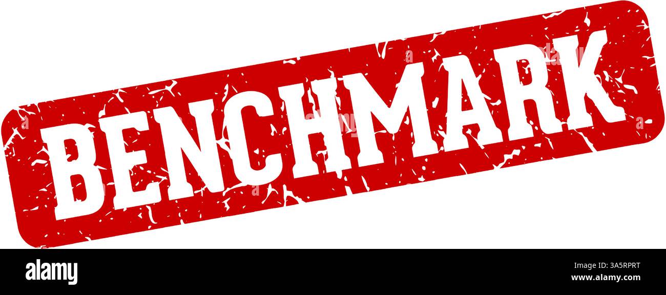 benchmark stamp. benchmark rectangular sign isolated on transparent ...