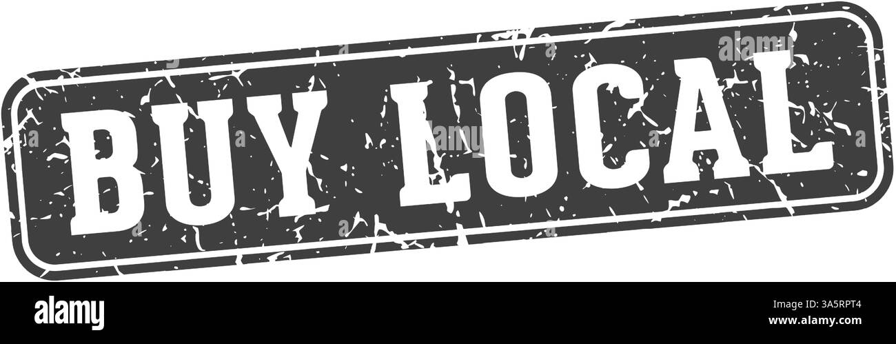 buy local stamp. buy local rectangular sign isolated on transparent background Stock Vector ...