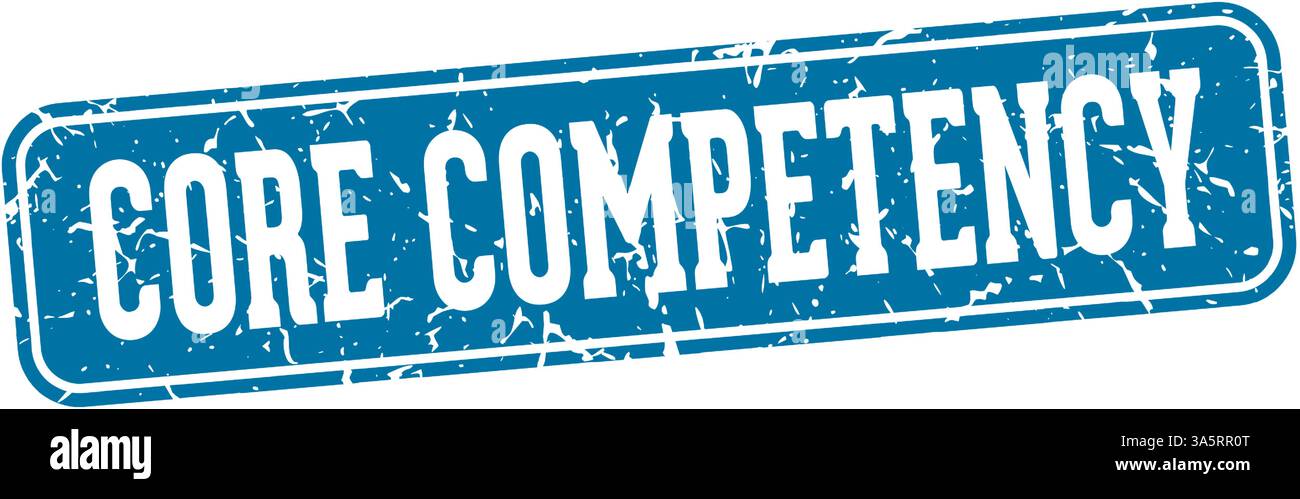 core competency stamp. core competency rectangular sign isolated on ...