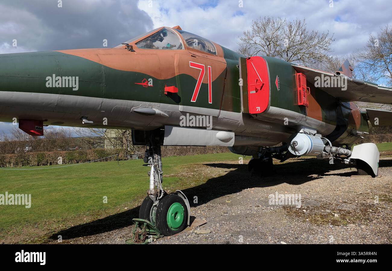 The Mikoyan MiG-27 is a variable-sweep ground-attack aircraft ...