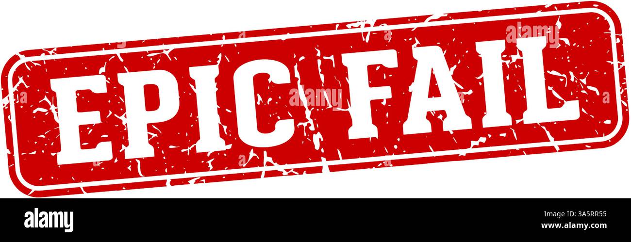 epic fail stamp. epic fail rectangular sign isolated on transparent background Stock Vector ...