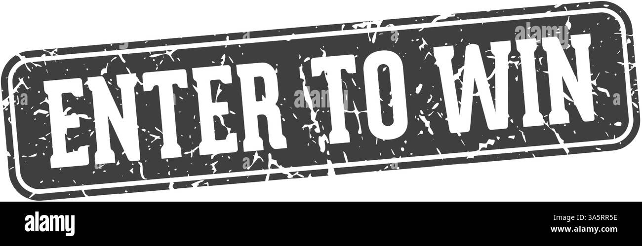 enter to win stamp. enter to win rectangular sign isolated on ...