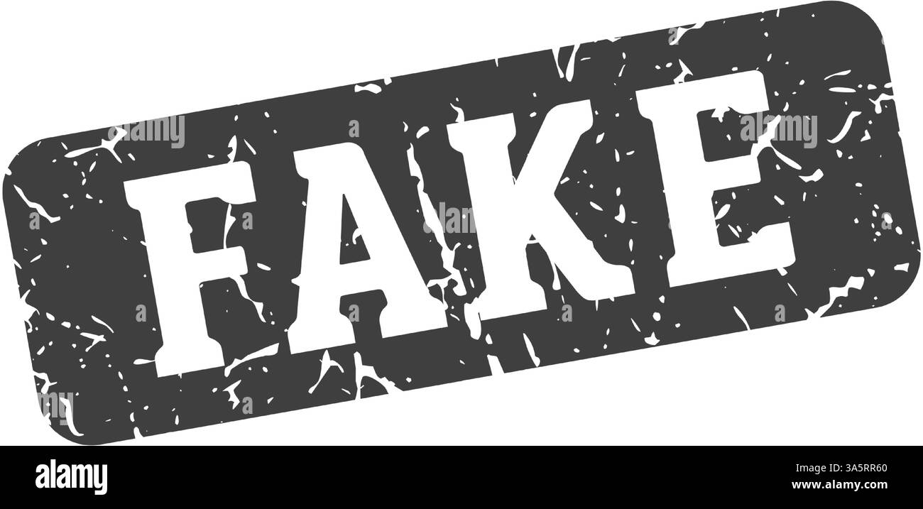 fake stamp. fake rectangular sign isolated on transparent background ...